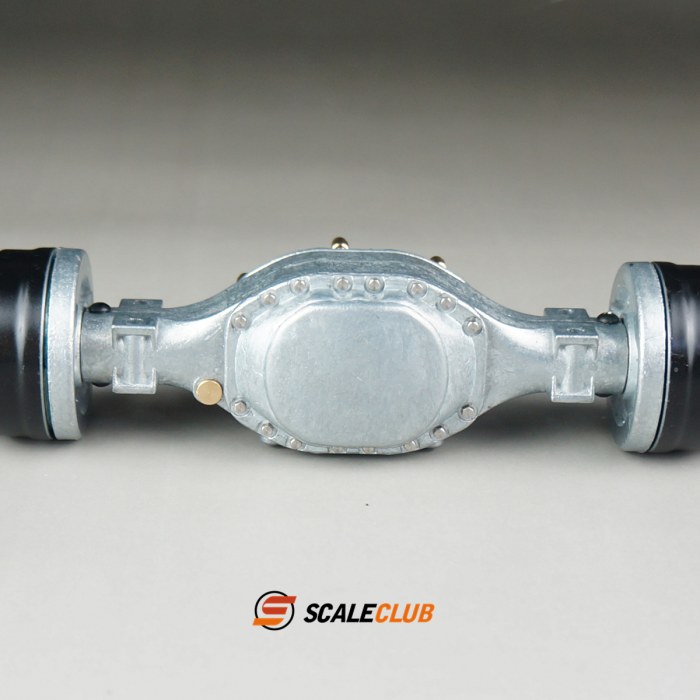 SCALELCLUB NEW metal planetary rear Axle