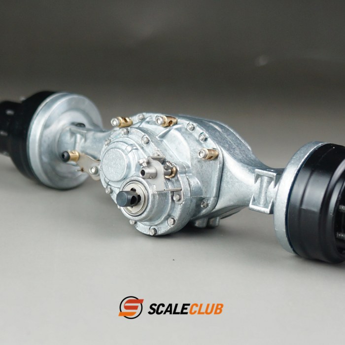 SCALELCLUB NEW metal planetary rear Axle