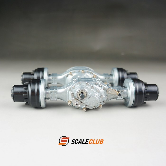 SCALELCLUB NEW metal planetary rear Axle