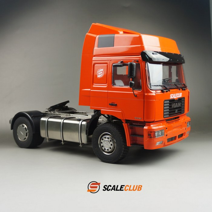 SCALECLUB 1/14 MAN F2000 4X2 Full metal chassis with cabin all new design