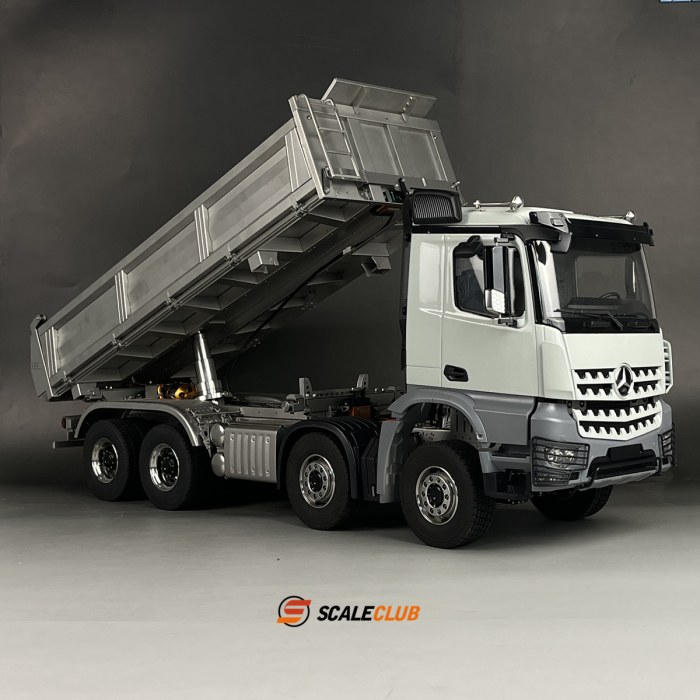 SCALECLUB 1/14 BENZ Arocs 8x8 3ways dump truck